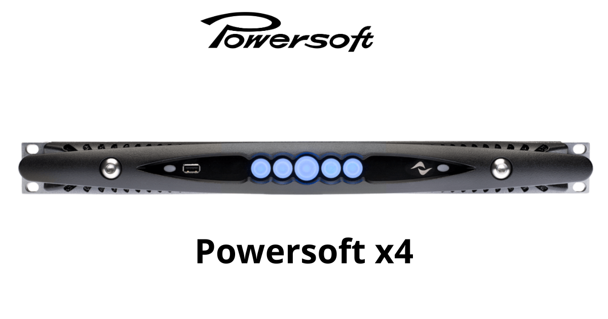 Powersoft X4 – Amply 4 kênh có DSP & Dante | Hoàng Phú Sound